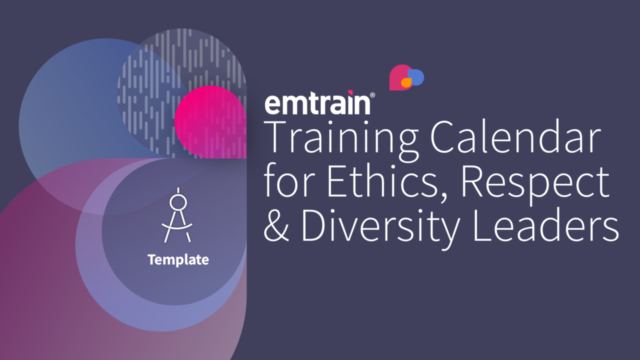 Workplace Training Calendar Template - Emtrain